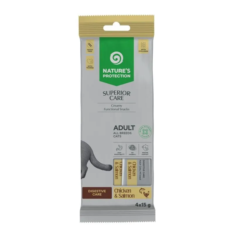 Creamy functional snacks for adult cats to support skin and coat with ...